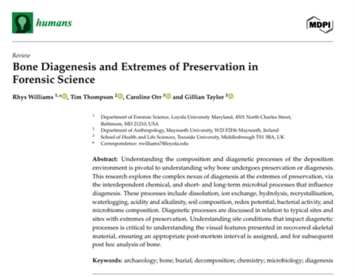 New Paper – Analytical Adventures