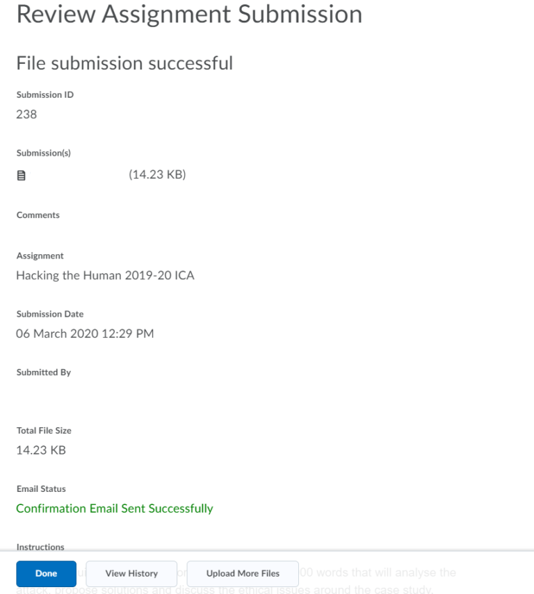 Uploading an Assignment - LTE Online