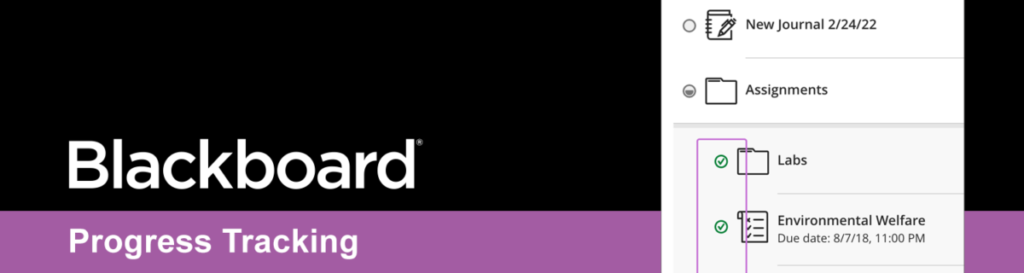 Progress Tracking in Blackboard Ultra - LTE Online